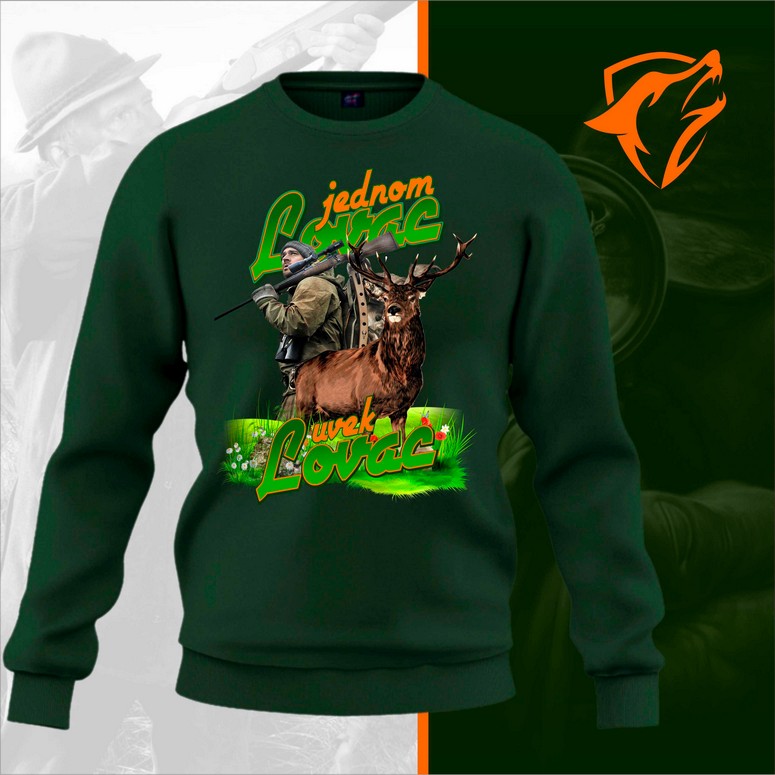 JEDNOM LOVAC bez kape – Lov Majice